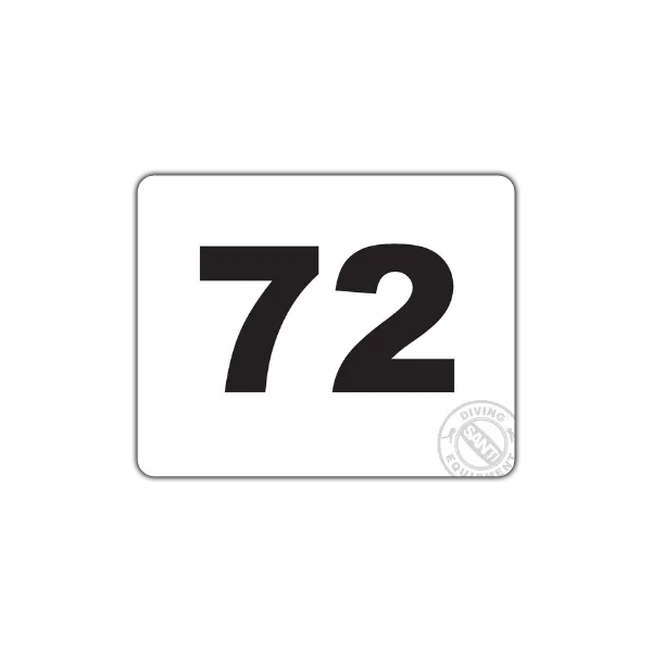 SANTI MOD 72 Sticker (מדבקת זיהוי מיכל (עומק צלילה מרבי – Dive365